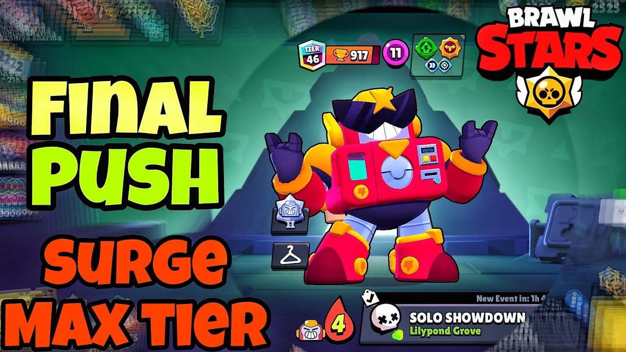 Final Push To Surge Tier Max in Brawl Stars - YouTube