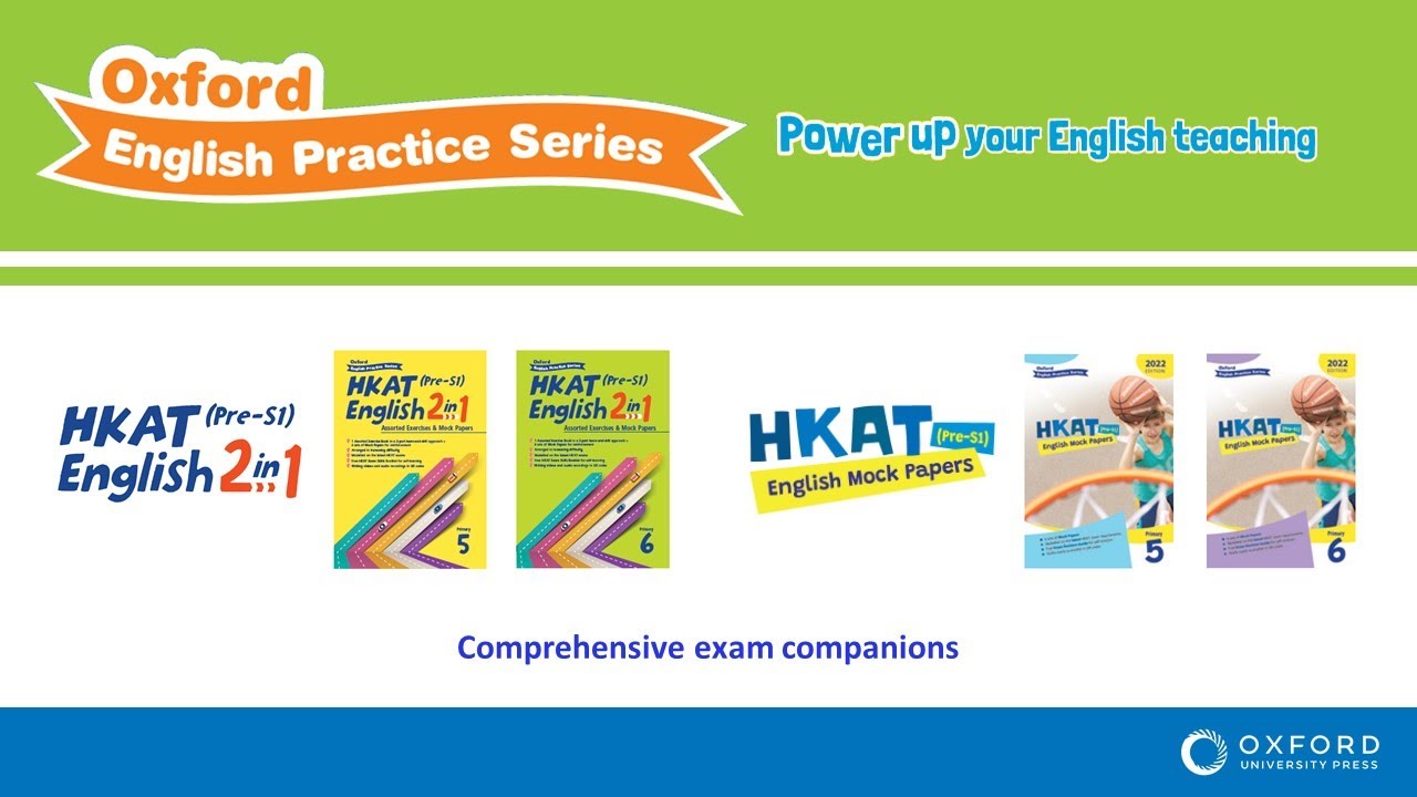 【應試必備】Oxford English Practice Series – HKAT (Pre-S1) English Mock ...