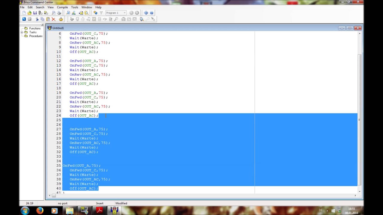 NXC für Lego Mindstorms NXT (Tutorial für Einsteiger) - YouTube