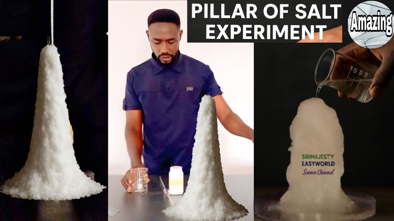 Pillar of Salt Experiment: Full demonstration of Crystalization ...