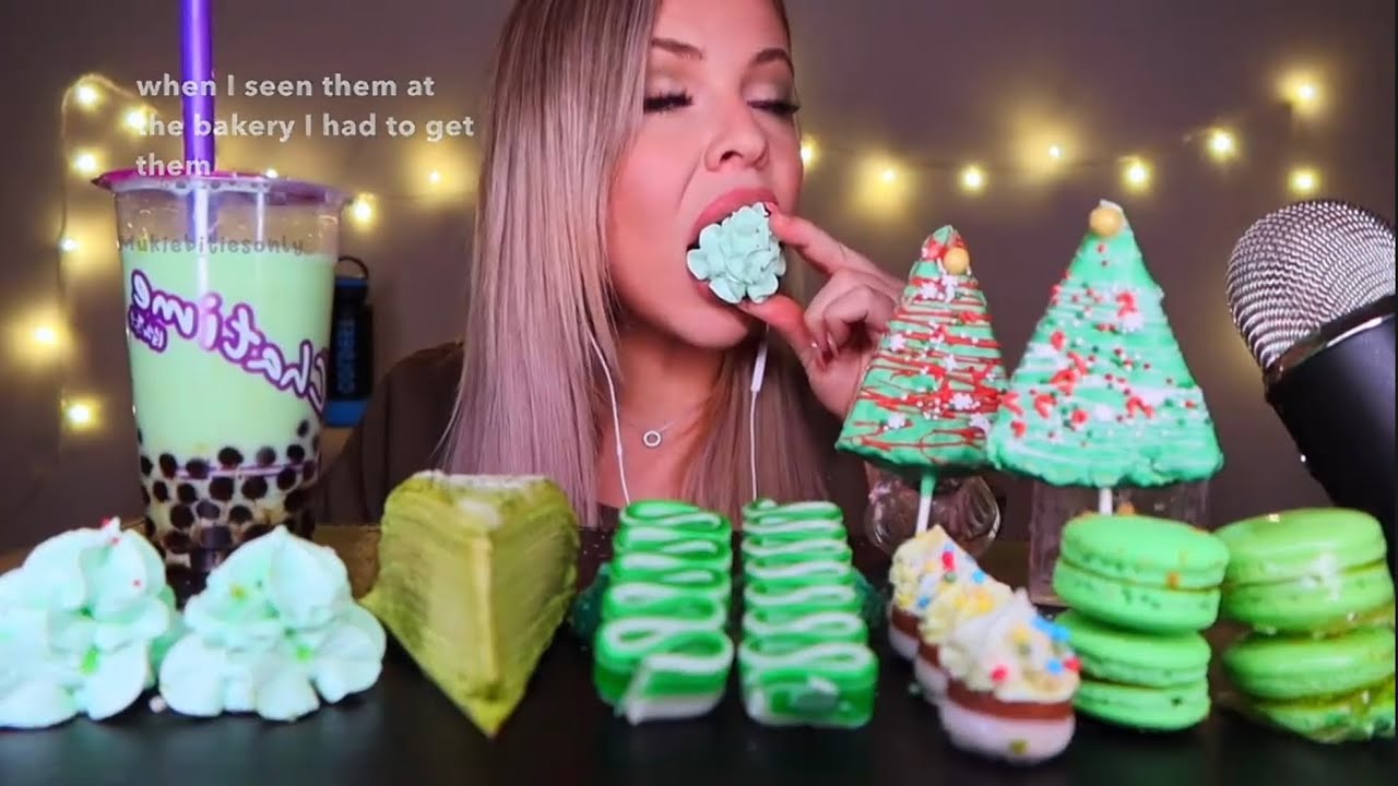 HUNNIEBEE ASMR || CHRISTMAS FOODS || BITES ONLY || MUKIEBITIESONLY ...