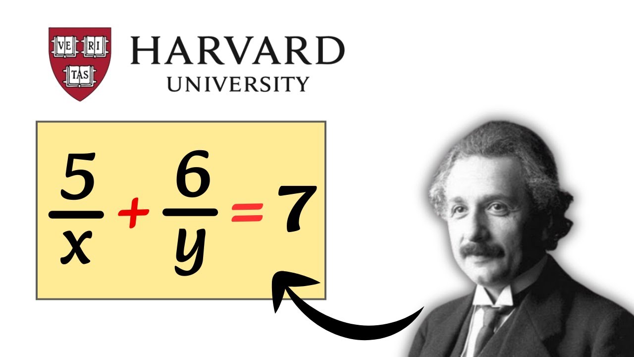 Harvard University | Find X & Y | Entrance Exam Question | Math ...