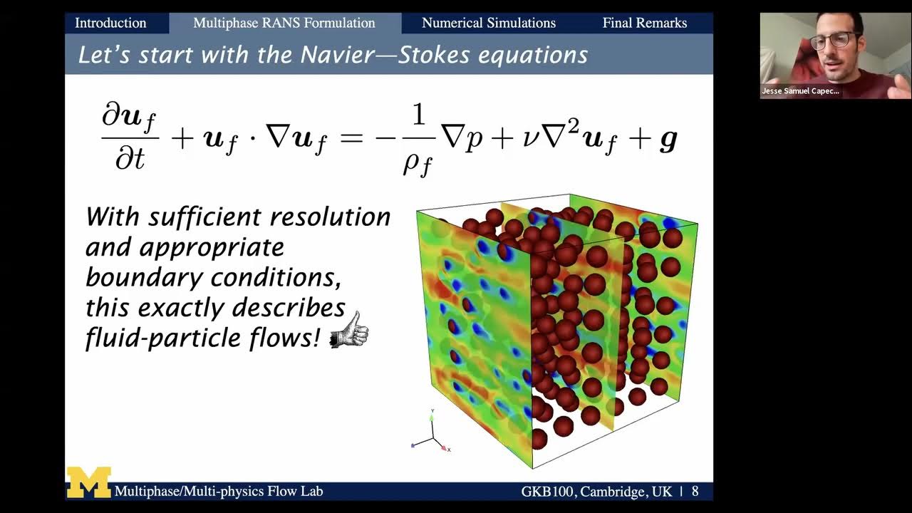 Turbulence modeling of strongly-coupled gas-particle flows: Jesse Capecelatro - YouTube