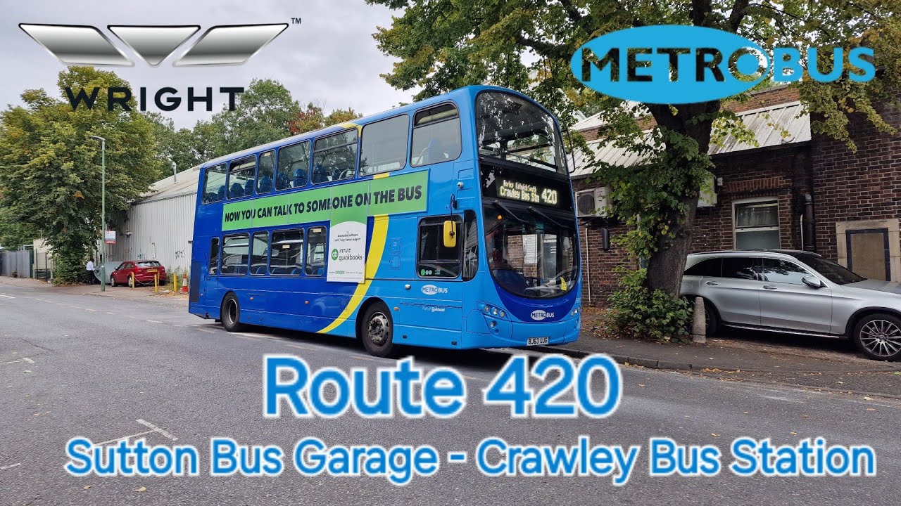Top deck View Metrobus Route 420 Sutton - Tadworth - Reigate - Redhill ...