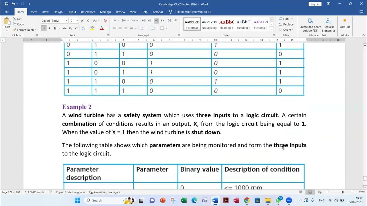 Cambridge Computer Science Chapter 10 Boolean Logic Part 5 - YouTube