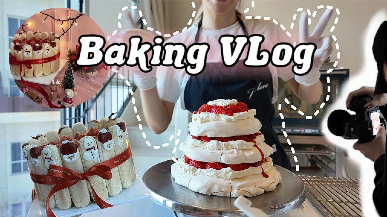ENG) Vlog l 베이킹 수업하는곳은 뭘할까? (feat.디저트촬영의 현실) What is the baking class ...