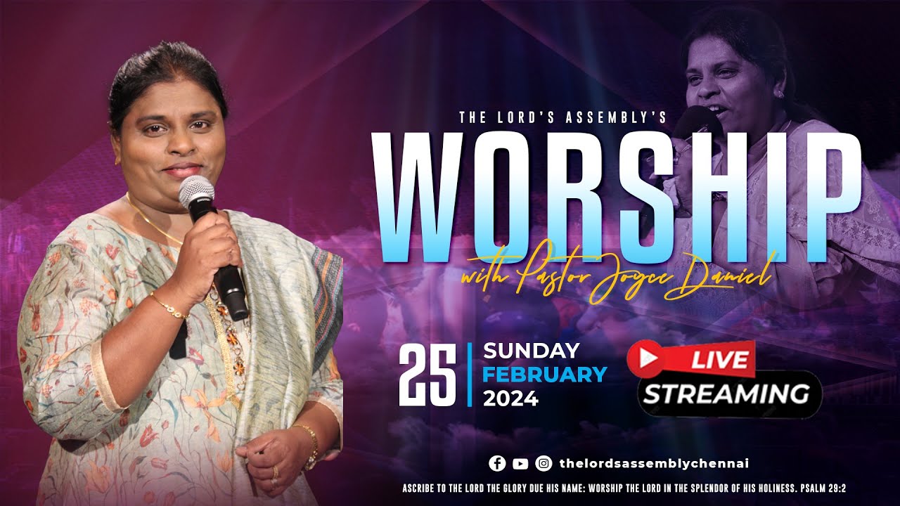 Worship with Pastor JOYCE DANIEL || FEBRUARY 25, 2024 || THE LORD'S ...