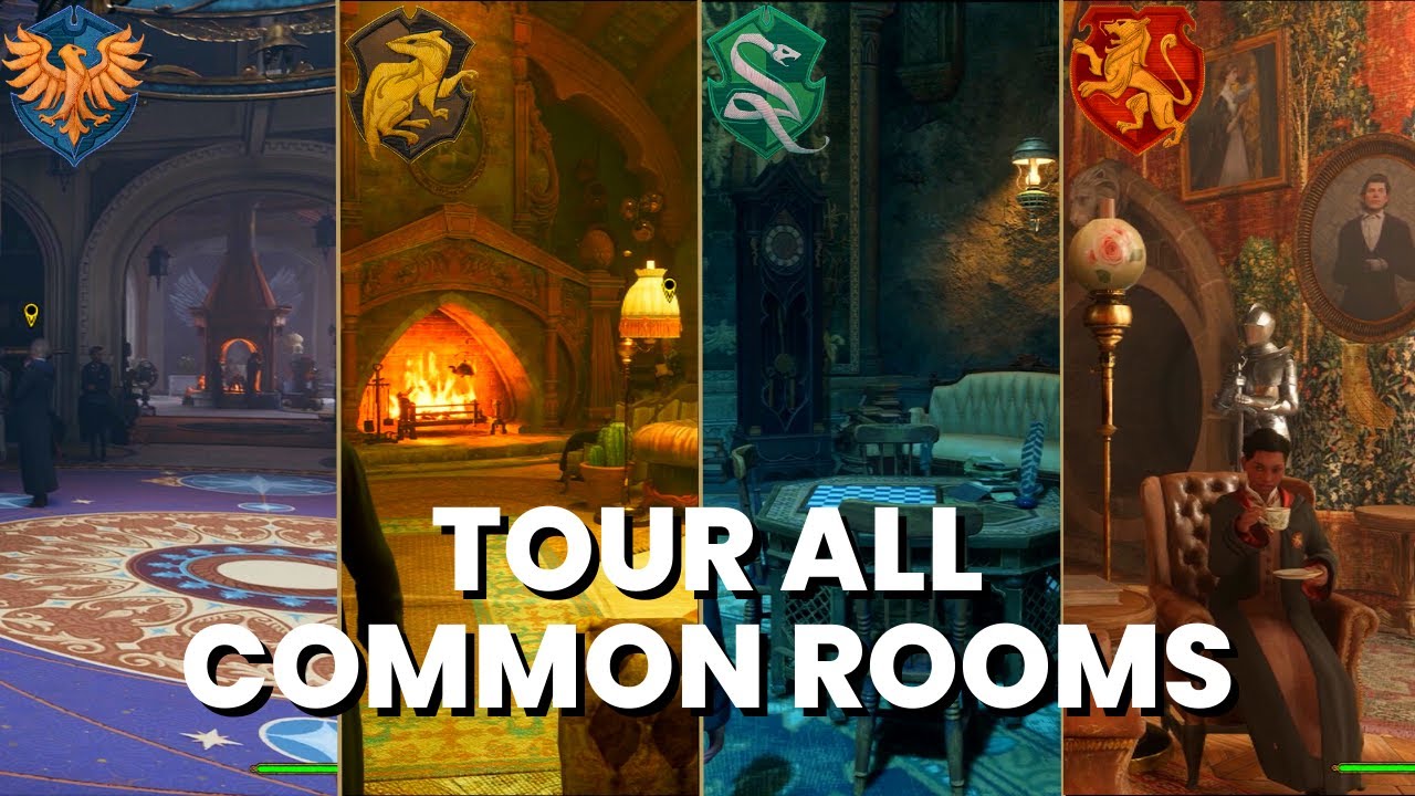All Common Rooms Tour Hogwarts Legacy Youtube