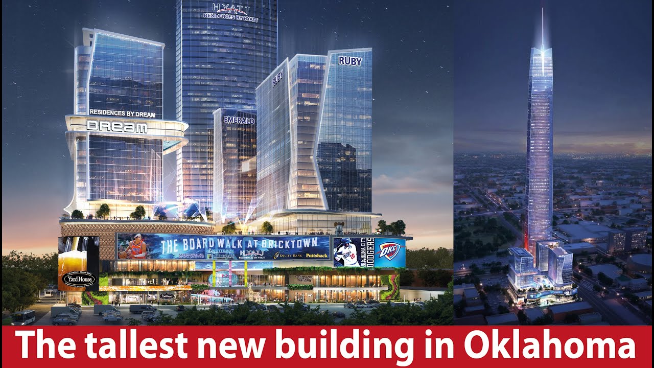 Construction of the new tallest building in America Oklahoma City - YouTube