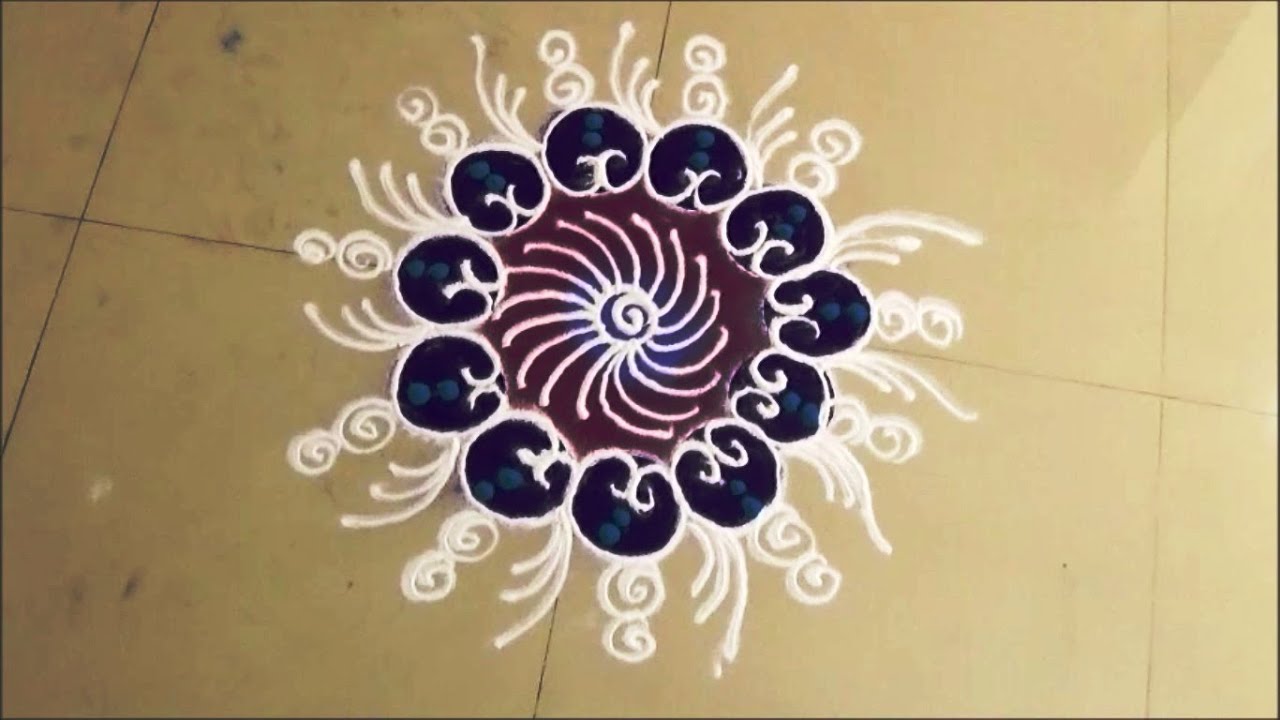 Simple and latest Rangoli Patterns | Sanskar Bharti Rangoli Design ...