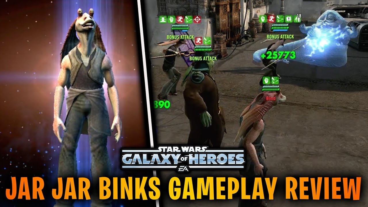 Jar Jar Binks FINALLY Unlocked + Gameplay Review - Wesa in BIG Trouble ...