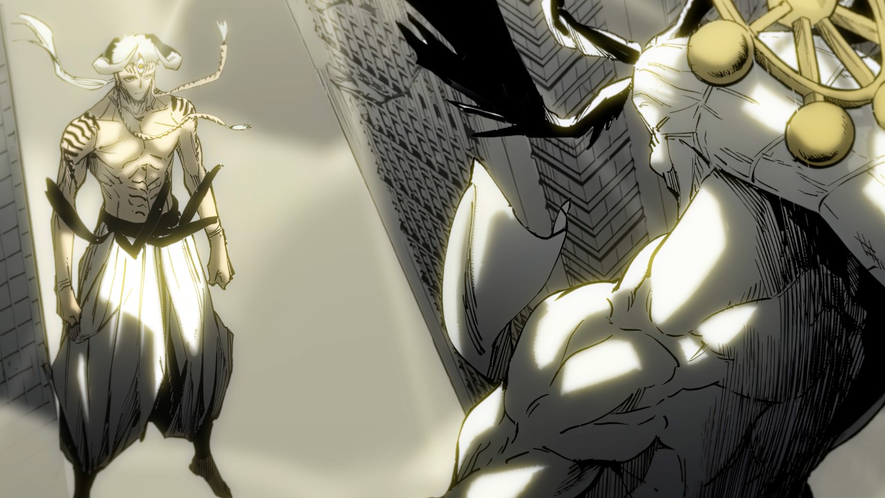 Shadow & Light, Mahoraga vs. Dabura | JJK Modulo 16 | Manga "Animation ...