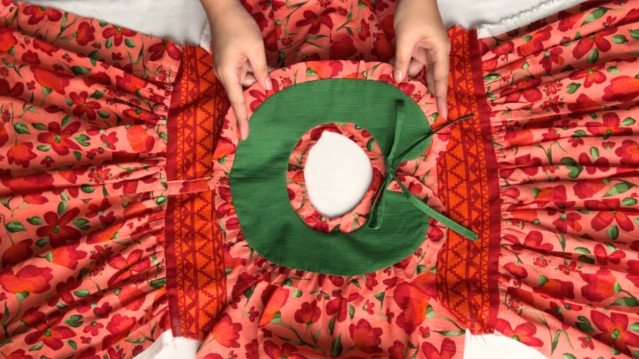 DIY Winter Baby Frock With Collar Neck || Baby Girl Frock || Sewing ...