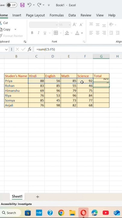 How to use the sum function in excel | #excelforbeginners #excel #exceltips #exceltutorial # ...