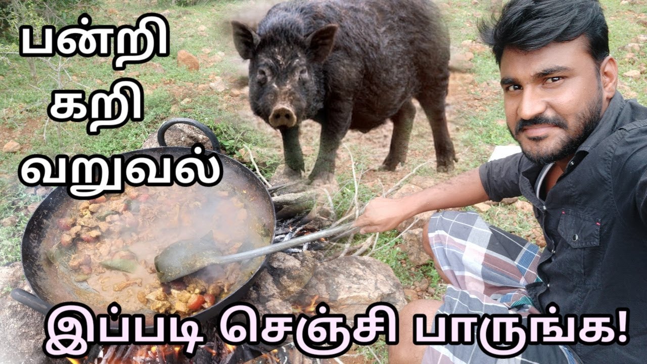 Primitive technology - Pork curry/village style pig curry/3times food ...