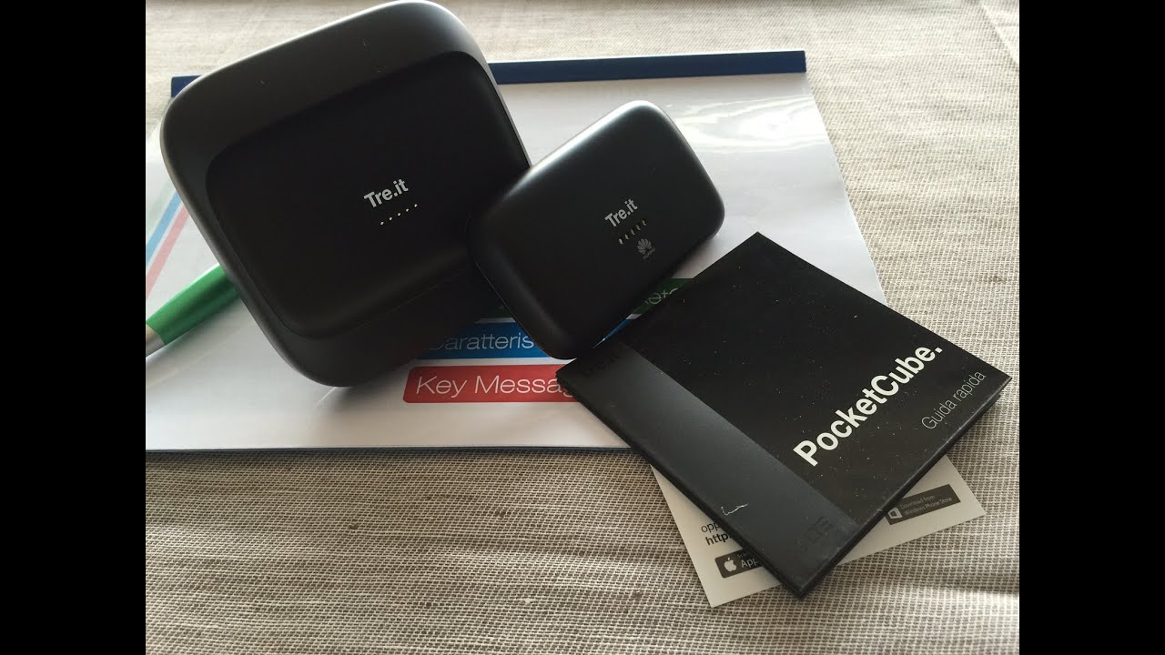 POCKETCUBE 4G LTE UNBOXING TRE ITALIA - YouTube
