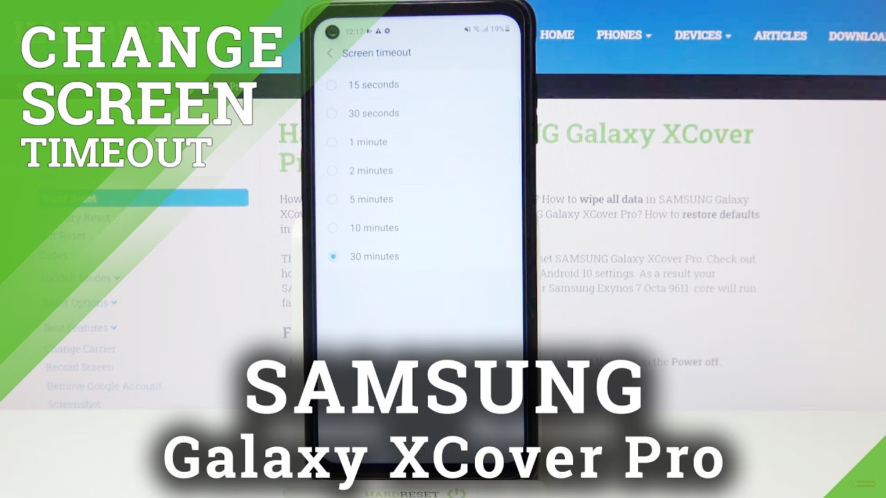 How To Adjust Display Sleep Time In Samsung Galaxy XCover Pro Change How To Adjust Display Sleep Time In Samsung Galaxy XCover Pro Change