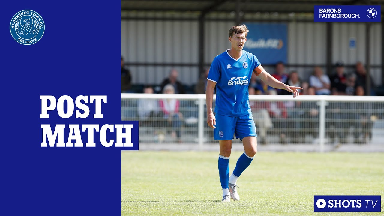 Joe Partington Post-Match: Badshot Lea FC (A) (Pre-Season Friendly ...