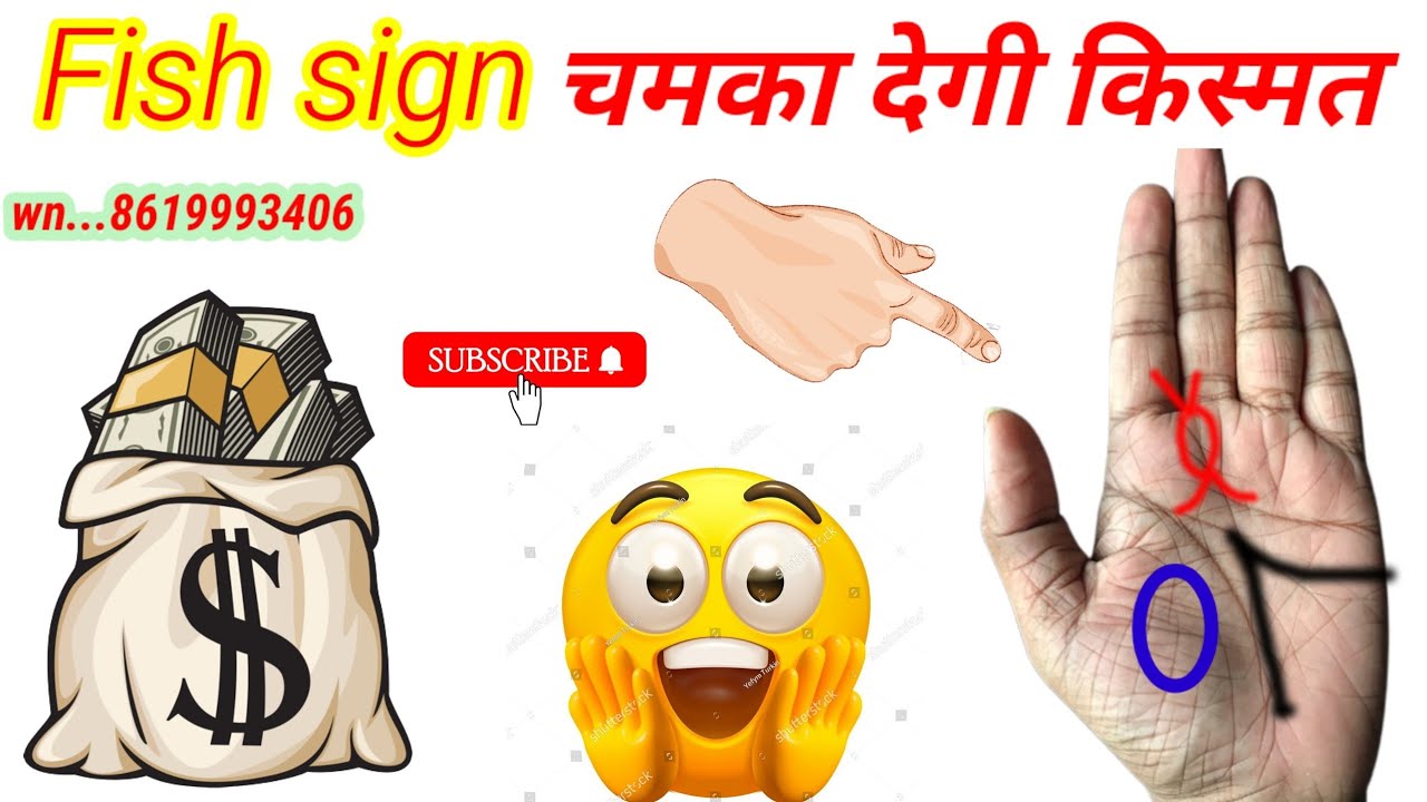 shani parvat par machli ka nishan | fish sign in hand | हस्त रेखा - YouTube
