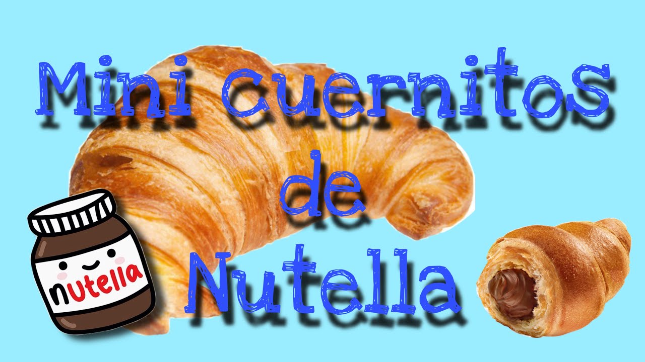 Cómo hacer mini cuernitos rellenos de nutella! Hojaldre listo! - YouTube