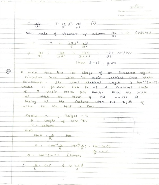 Class 12th Elements of Maths exercise 8.1 application of derivative q15 to 18 @smart study - YouTube