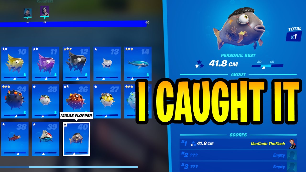 How to Catch the MIDAS FLOPPER in Fortnite! - YouTube