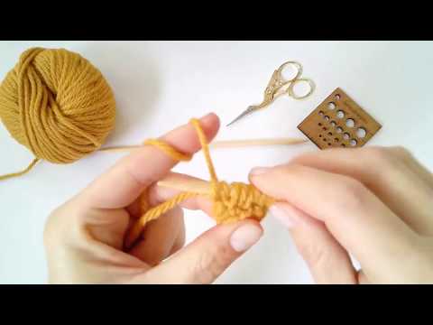 Dreiseitiger Maschenanschlag - Garter Tab Cast On