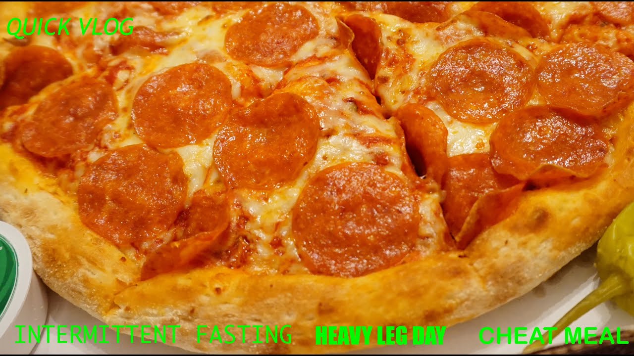 Quick Vlog: Intermittent Fasting/Heavy Leg Day/Pizza - 3 days before ...