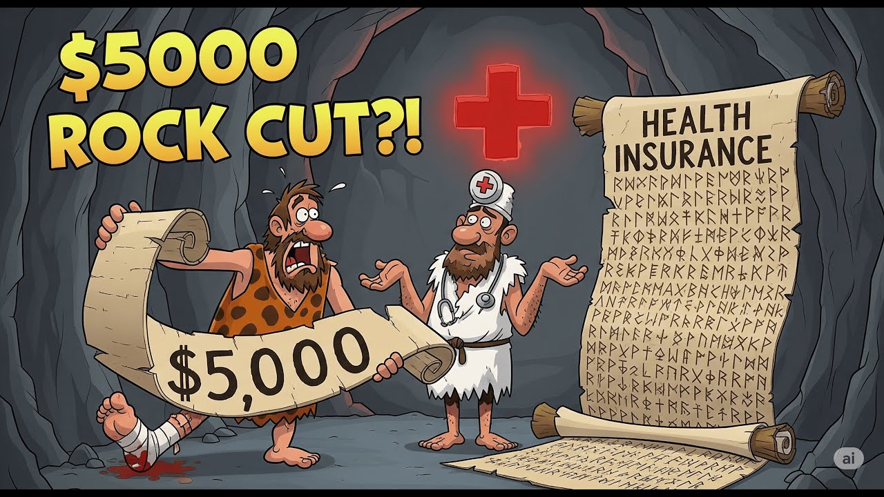Caveman EXPLAIN Health Insurance?! (Why Rock Cut = $5,000) - YouTube