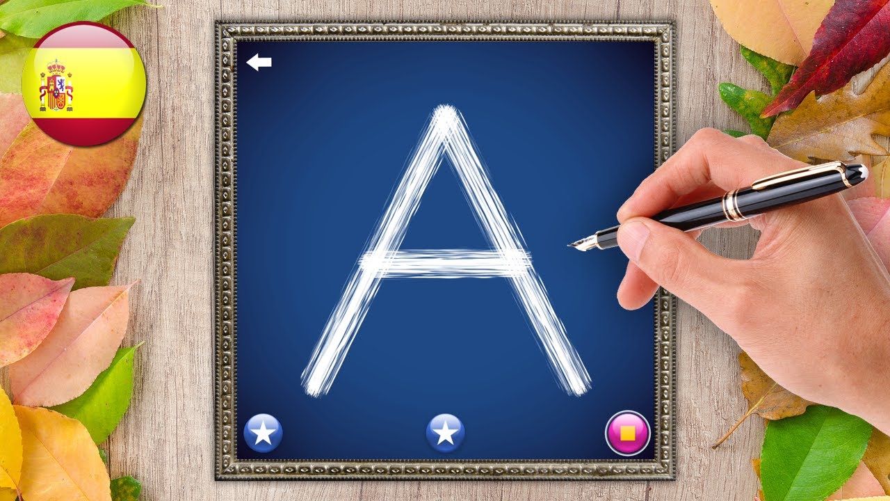 Aprende a escribir letras mayúsculas A-Z - Alfabeto Español (Spanish ...