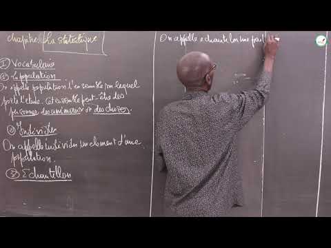 Cours - Troisième - Mathématiques : La statistique / Vocabulaire / M. Diop