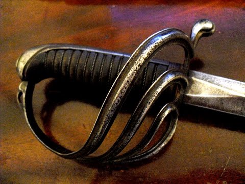 Antique French infantry officer's sword, 1882 model - YouTube
