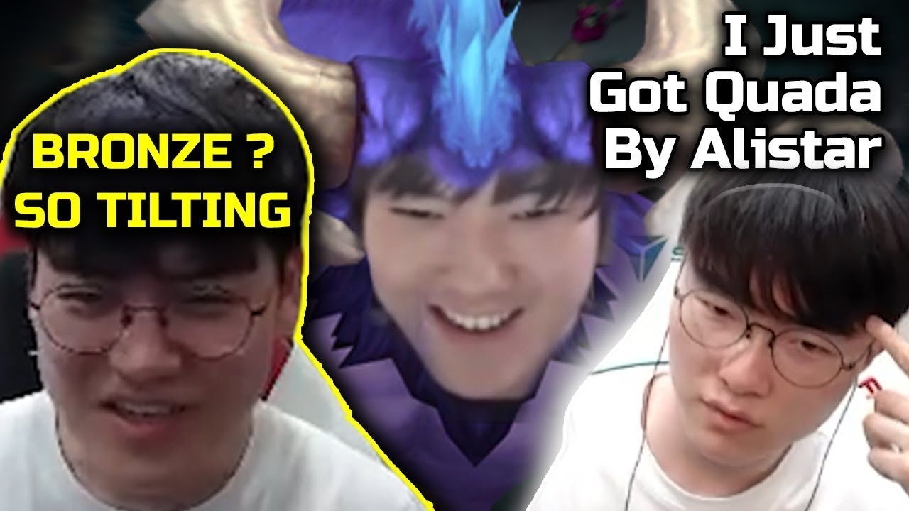 FAKER got 1v4 By JackeyLove Alistar, GUMAYUSI Die Laughing Insane Comeback - YouTube