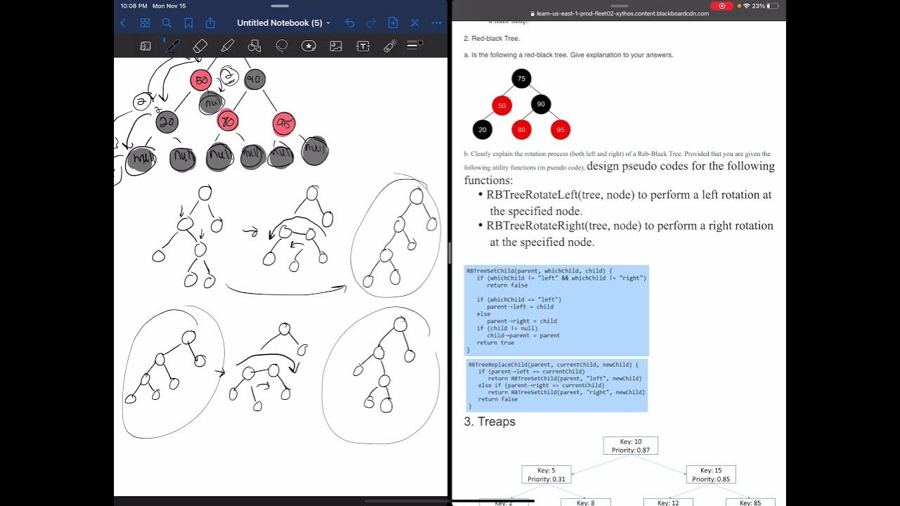 Red Black Tree Rotations - YouTube
