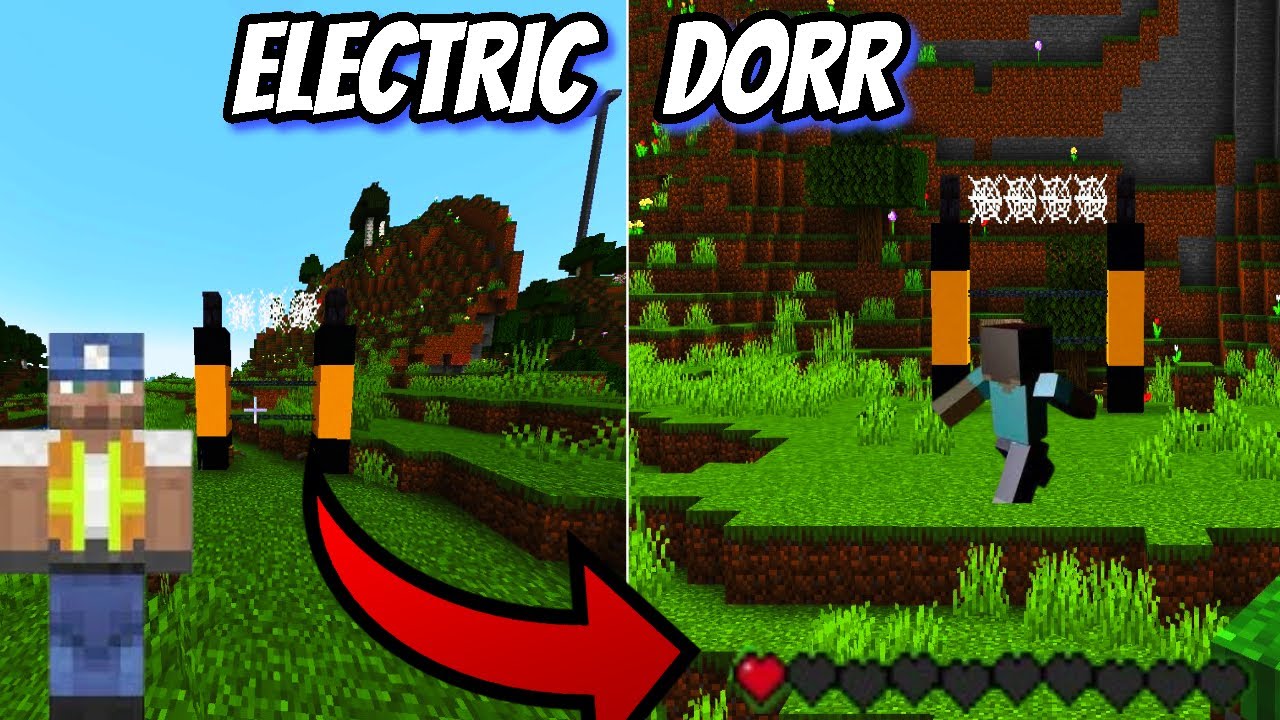 How to make electric door in minecraft - YouTube