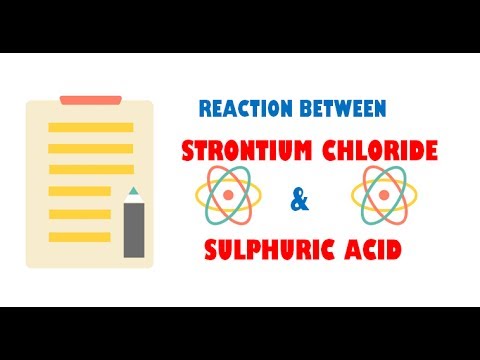 Strontium Chloride and Sulphuric Acid ( Reaction ) - YouTube