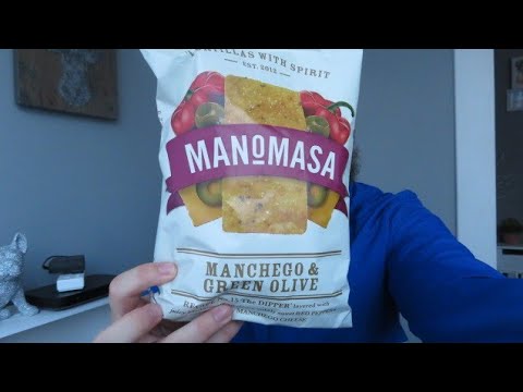 Manomasa Green Olive & Manchego Crisps - YouTube
