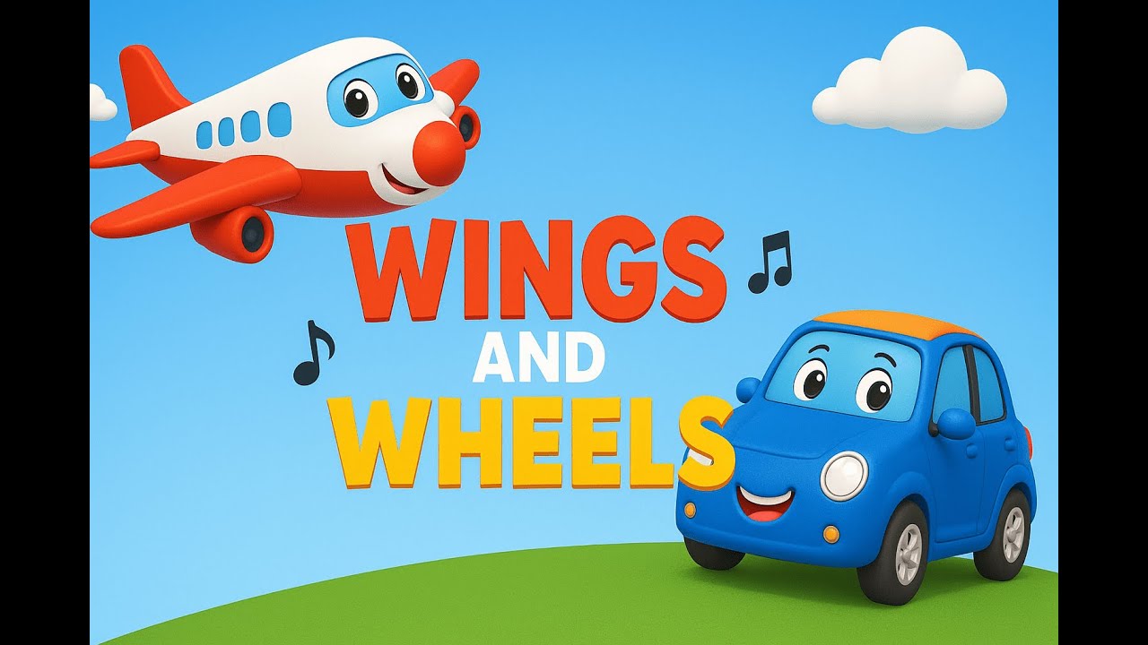 🚗 Wheels & Wings Playtime! | Fun Transportation Song for Kids with Cars ...