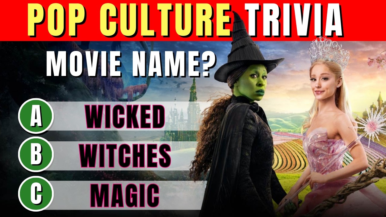 Pop Culture Trivia Quiz 2025 | How Well Do You Know Your Pop Culture ...