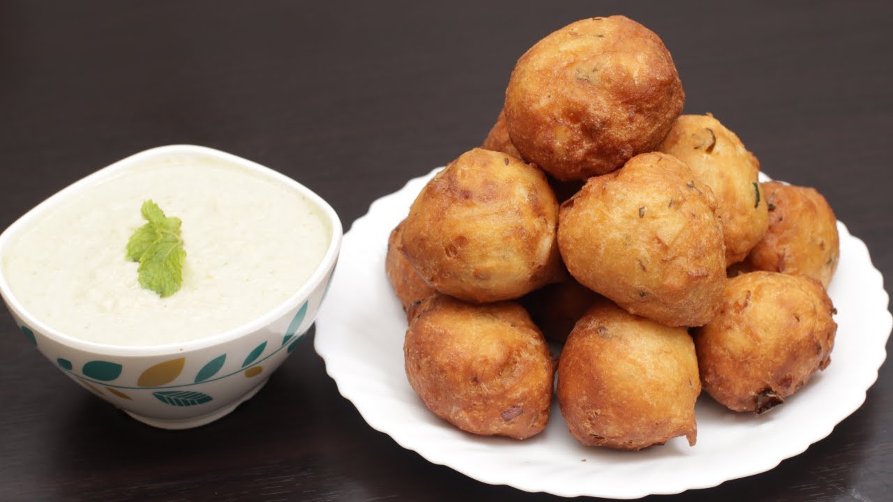 goli baje recipe | mangalore recipes | Mangalore Bonda | bonda | snacks ...