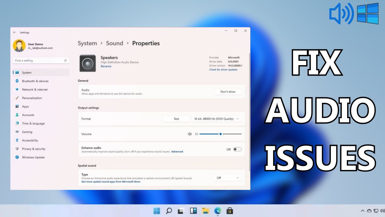 How to Fix Audio Problem in Windows 11 (2023) - YouTube