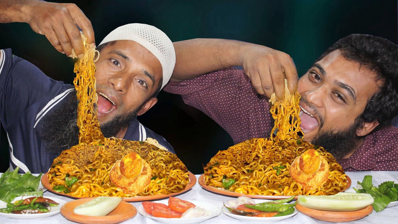 নুডলস খাওয়ার বাজী | Maggi Eating Challenge | Maggi Challenge | Maggi ...