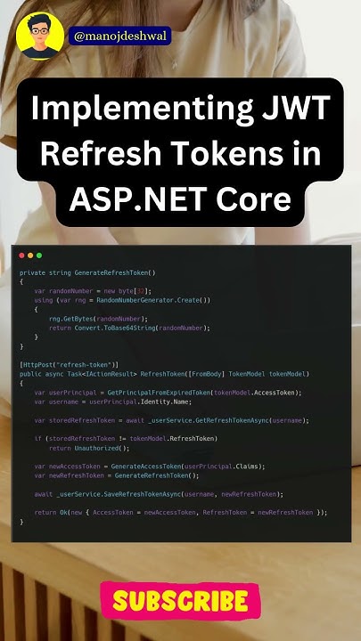 💡 Implement JWT Refresh Tokens in ASP.NET Core in 1 Minute! 🚀 #shorts #viral #aspnetcore #coding ...