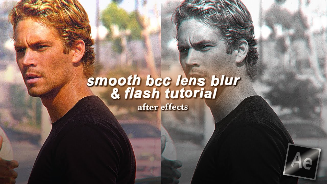 how to do smooth bcc lens blur ; after effects - YouTube
