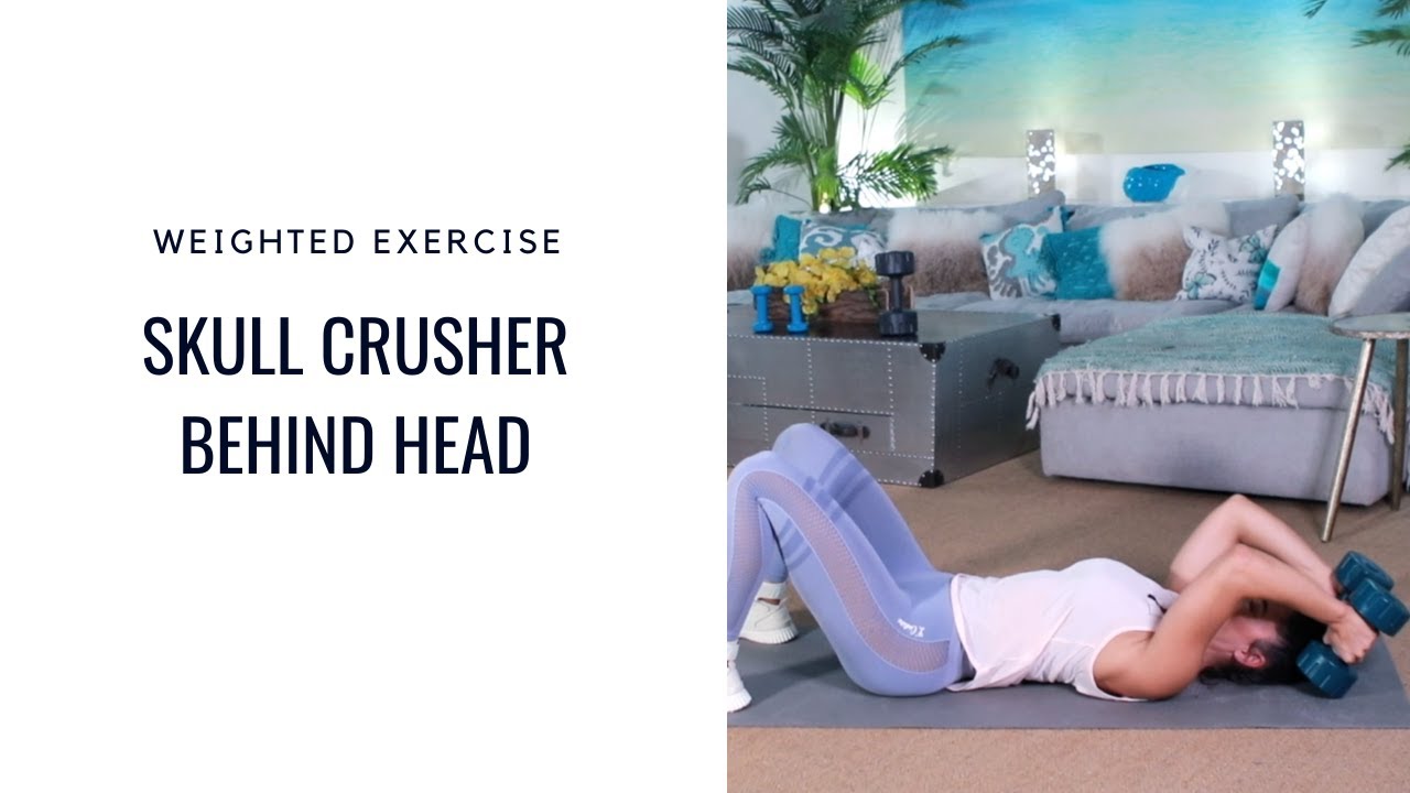 How to perform skull crusher behind head - YouTube