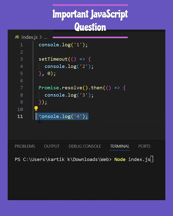 Important Javascript Question Part 2 Coder Codeing Tech 100secondsofcode Youtube