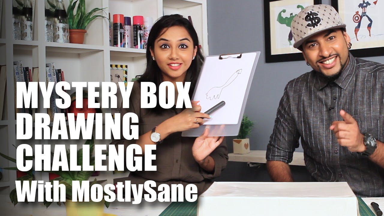 Mystery Box Drawing Challenge with MostlySane - YouTube