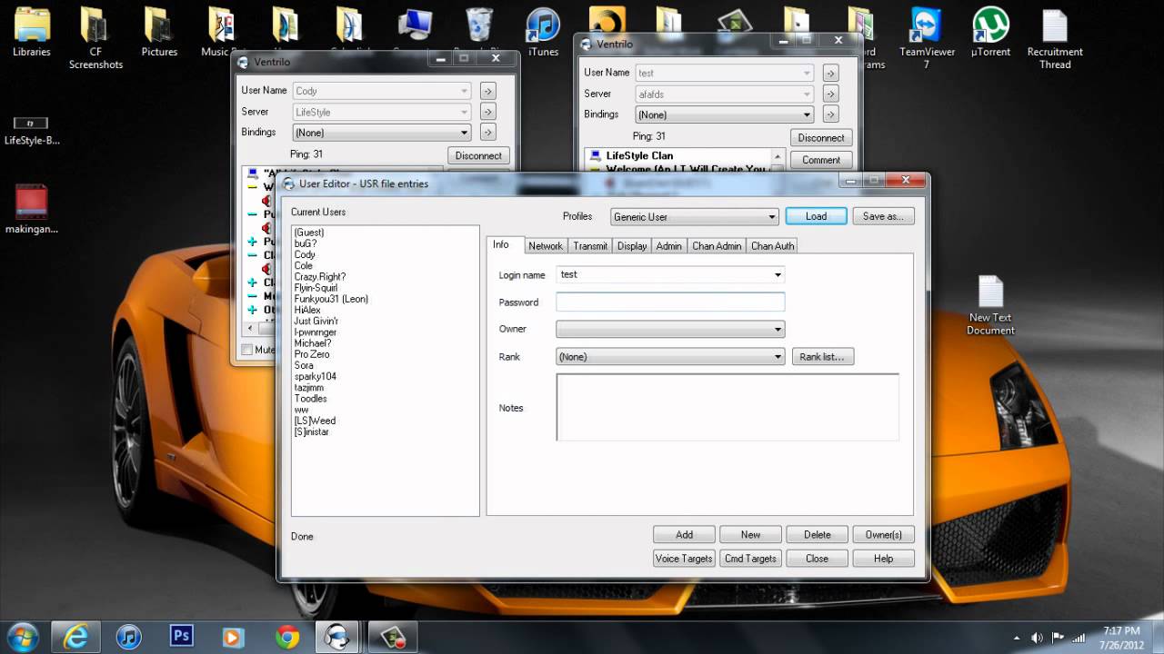How to use "User Editor" - YouTube