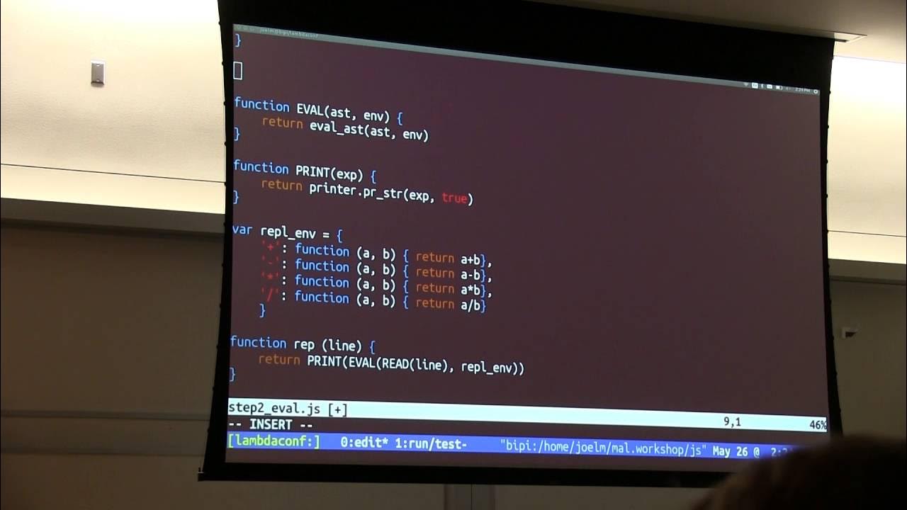 Joel Martin: Make Your Own Lisp Interpreter in 10 Incremental Steps Part 2 - λC 2016 - YouTube