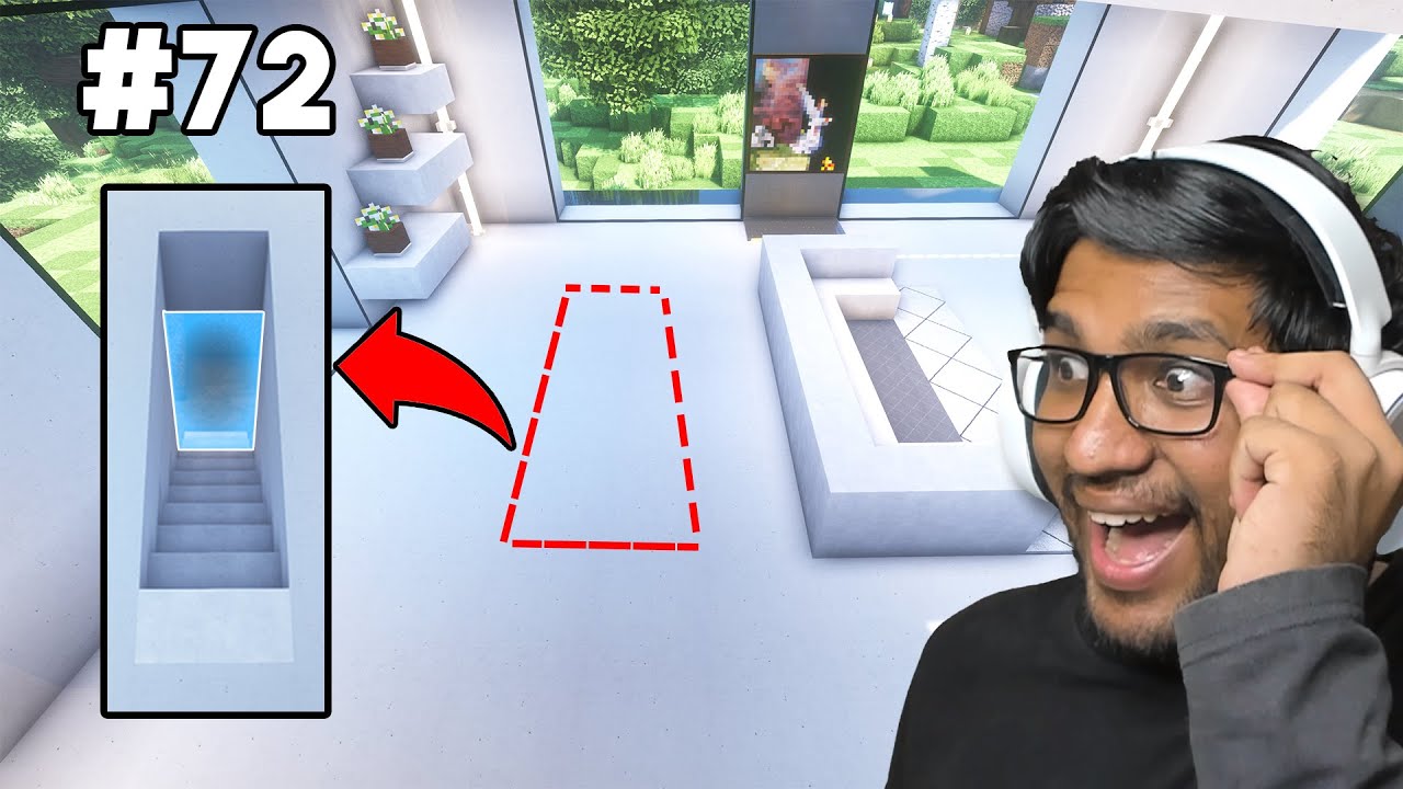 I MADE SECRET STAIRS INSIDE MODERN HOUSE IN MINECRAFT KHATARNAK ...